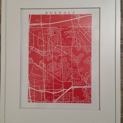 Rexdale Map Print Toronto Poster - Etsy