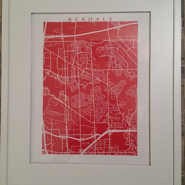 Rexdale Map Print - Toronto Poster - Etsy
