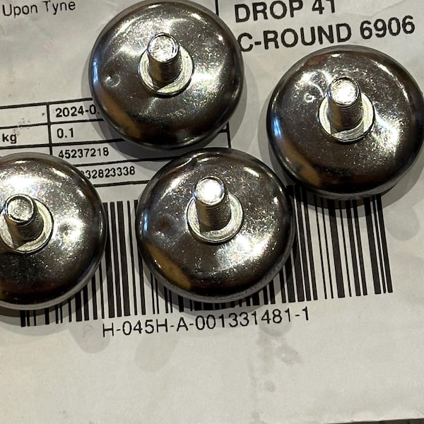 Handmade Genuine Leather Round Bar Stool / Counter Stool Replacement ...