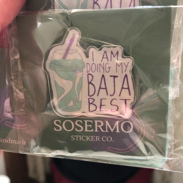 Baja Blast Acrylic Pin: Taco Bell Inspired Lapel Pin - Etsy