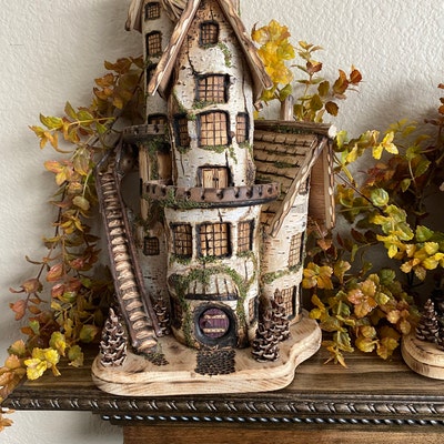 Fairy House Hand Made One of a Kind Made Out of Wood Fairy Garden Gnome ...