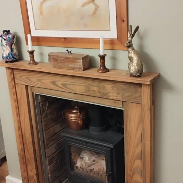 Handmade Rustic Solid Bespoke Fire Surround Made to Order - Etsy UK