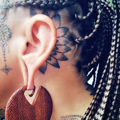 Flor Brass Septum Piercing Fine Lines Nose Piercing Bohemio Indian ...