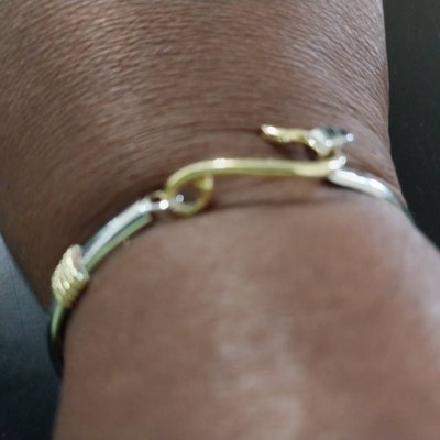 Cape Cod Fish Bracelet Gold Tail & Diamond Eye Made in - Etsy