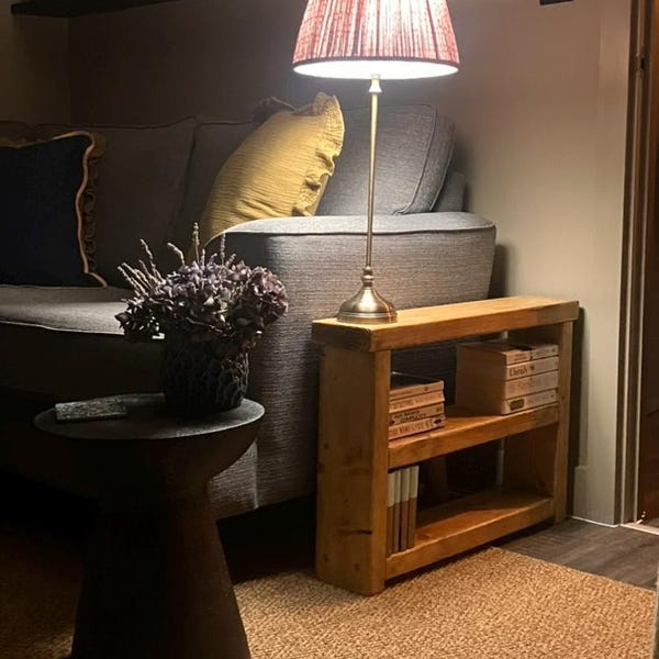 Rustic Sofa End Table, Side Table ,70cm Length, Various Sizes. Hall Way ...