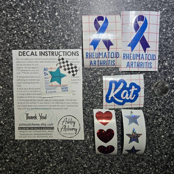 Rheumatoid Arthritis Warrior, Vinyl Decal Bumper Sticker, RA Awareness ...