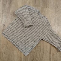 CROCHET PATTERN Children's Ribbed Sweater Knit-like Ribbing child Sizes ...
