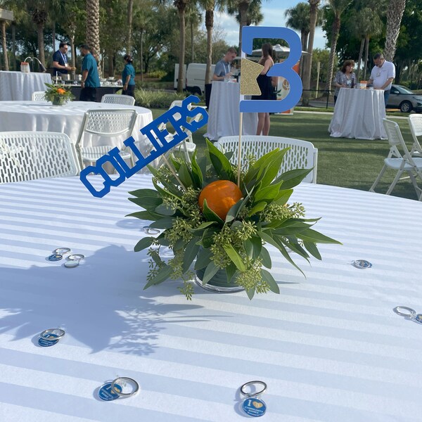 3 Pack Custom Logo Sticks / Personalized Logo Centerpiece Sticks ...