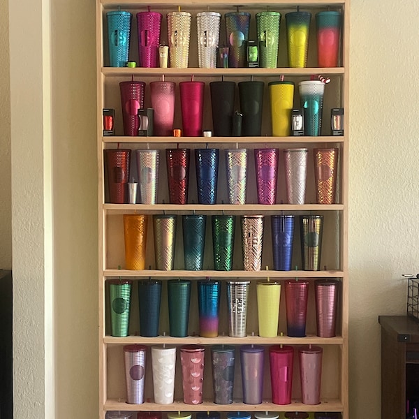 Starbucks Tumbler Cup Cold Cup Holder Rack Shelf Display Multiple Sizes ...
