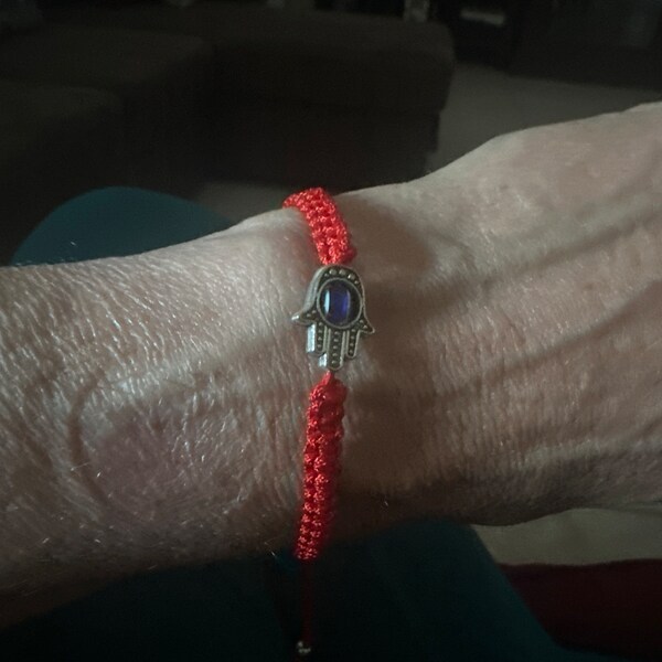 Handwoven Evil Eye Bracelet Red String Hamsa Bracelet Protection Hand ...