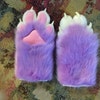 Purple Fursuit Cosplay Feetpaws Custom Fursuit Foot Cosplay Fluzzy ...
