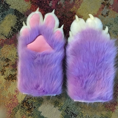 Custom Furry Cat Hand Hooves With Claws, Cosplay Furrysuit Paws for ...
