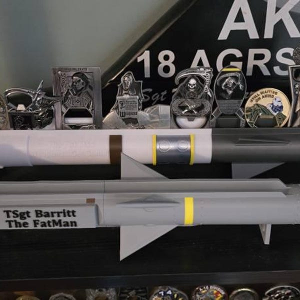 Hellfire Missile Challenge Coin Display - Challenge Coin Holder - Etsy