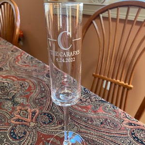 Personalized Wedding Toasting Flutes Set of TWO Custom | Etsy