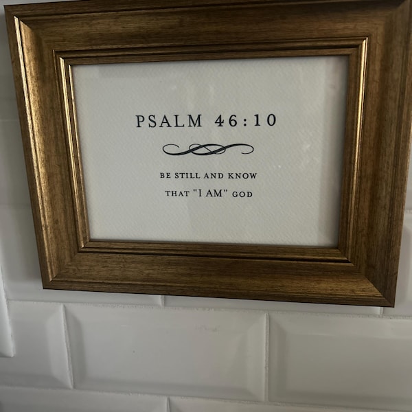 Christian Wall Art Framed Scripture Framed Bible Verse Print Landscape ...