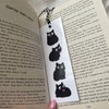 Funny Black Cat Bookmark, Cute Laminated Book Mark, Cat Lover Small ...