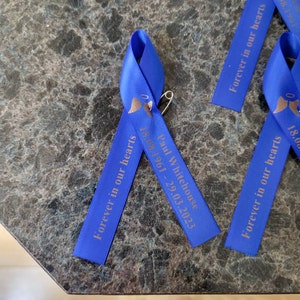 Personalised Funeral Ribbons. Menorah Memorial Ribbons. Satin - Etsy UK