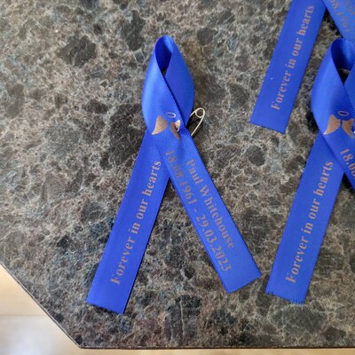 Personalised Funeral Ribbons. Menorah Memorial Ribbons. Satin - Etsy UK