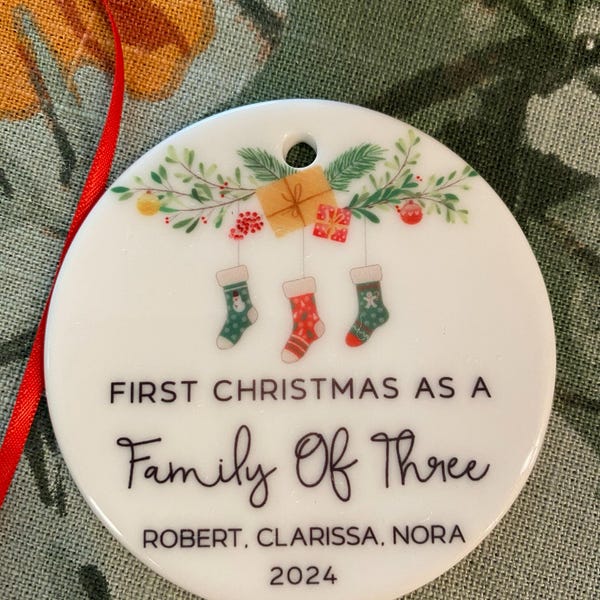 First Christmas in New Home Ornament Personalized First Home Christmas ...