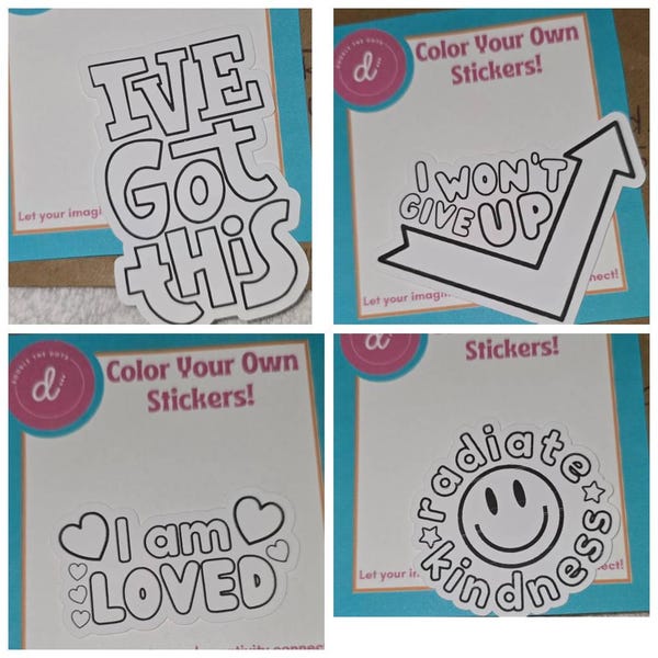 Color Your Own Stickers_new Home Stickers_stickers - Etsy