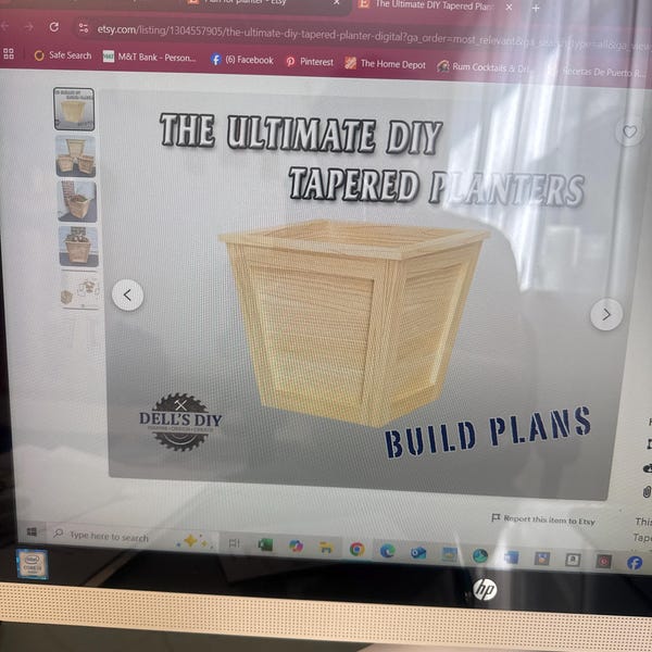 The Ultimate DIY Tapered Planter - Digital Build Plans - Etsy