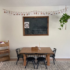 Nature Alphabet Flashcards / Watercolor Alphabet Cards / Homeschool ...