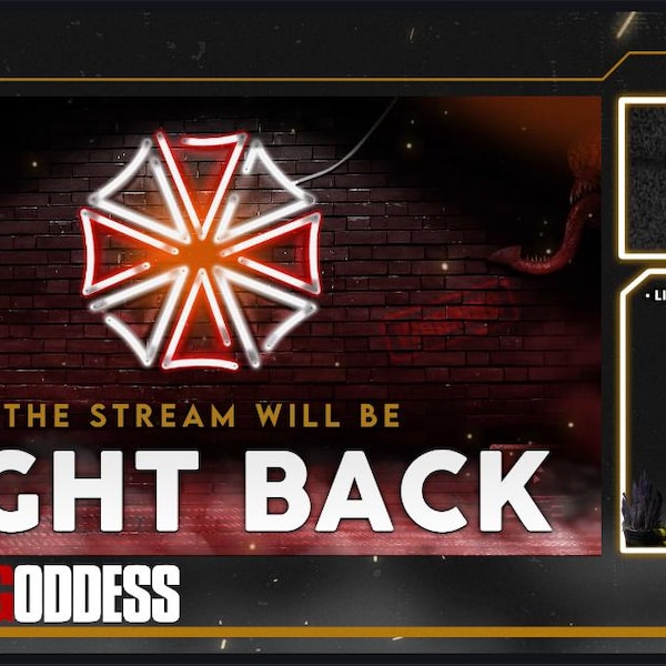 Resident Evil Overlay Stream Package Neon Style | 4 Animated and 4 ...