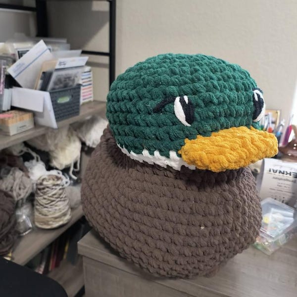 Huge Duck Amigurumi Crochet Pattern, Rocking Chair, Big Stool, Play Toy ...