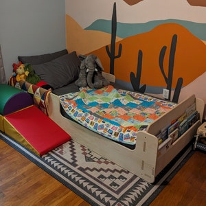 Corner Shelf Montessori Toy Shelf Corner Toyshelf Montessori Wooden ...