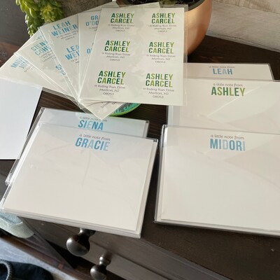 Girls Personalized Stationery Set Girls Stationary Set Personalized ...