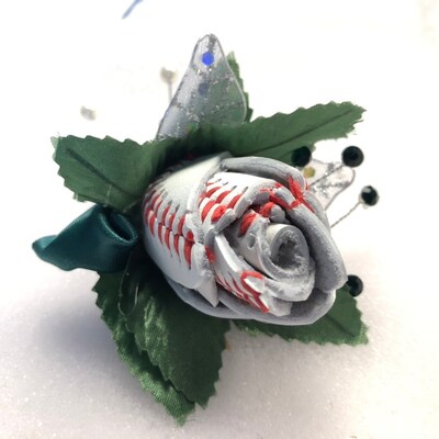 Single Stem Authentic Softball Rose - Etsy