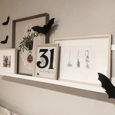 October 31 Halloween Art Halloween Wall Art Halloween Sign - Etsy