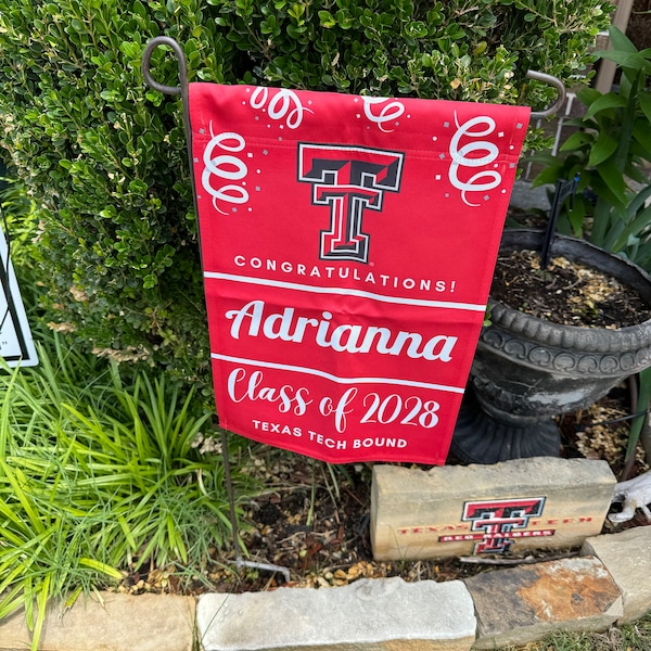 Custom College Bound Yard Flag, Custom College Sign, College Garden ...