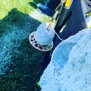 Autumn Tour Lemonwood Mini Minder PAT. PEND.: Portable Wrist Yarn ...