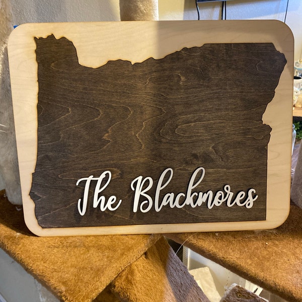 Oregon Wall Sign, Oregon Home Decor, Oregon Wall Art, Wall Home Decor ...