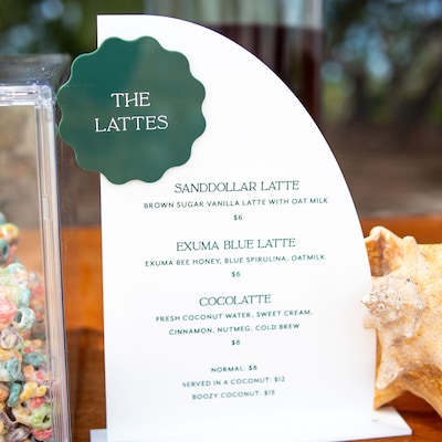 Wavy Table Numbers Acrylic Table Numbers Wavy Wedding Sign - Etsy