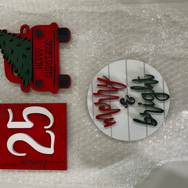 Christmas Truck / Christmas Tree Sign / Christmas Signs / 3D Signs ...
