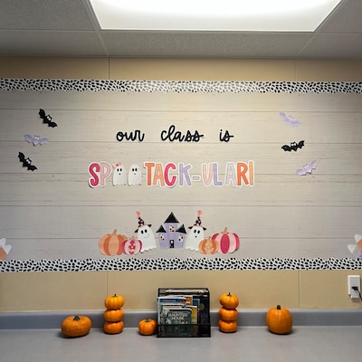 Modern School Style Classroom Decor Trendy School-themed Classroom ...