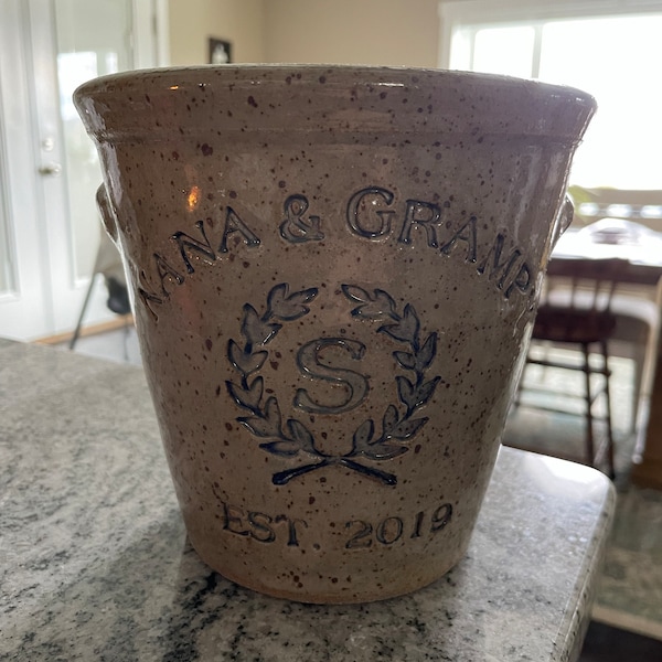 Personalized Stoneware Crock - Etsy