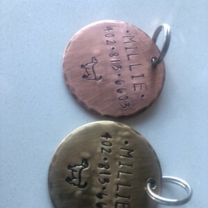 Add Extra Information to the Back of My Personalized Dog Tag - Etsy