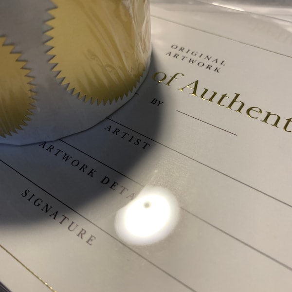 Artwork Labels for Art Shows and Exhibitions, Display Cards, Pack of 25 ...