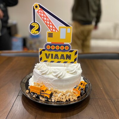 Printable Crane Cake Topper Wrecking Ball Cake (Instant Download) - Etsy