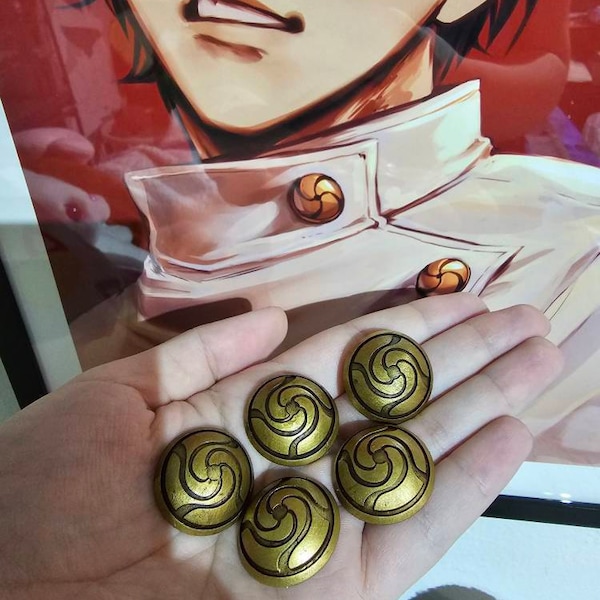 SET OF 5 Jujutsu High School Cosplay Buttons - Etsy