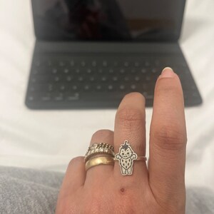 Chibi Mothman Ring Cryptid Jewelry Cute Moth Ring - Etsy