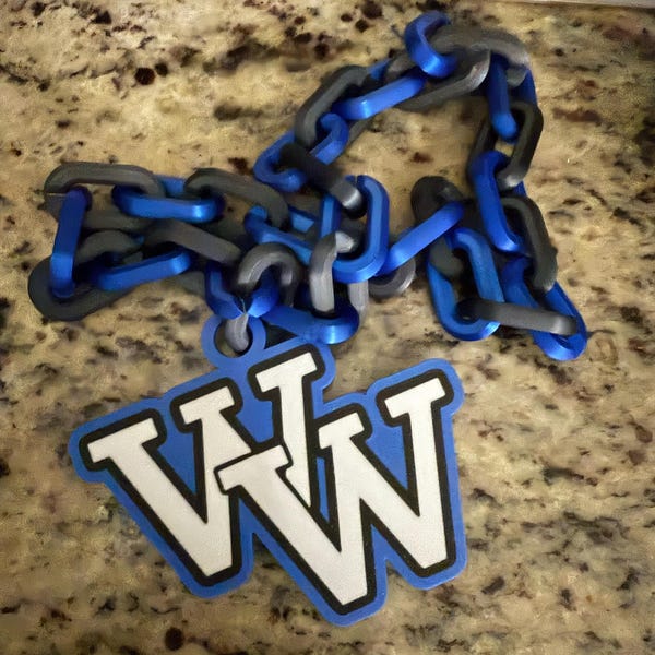 Custom Fan Chain Giant Logo Necklace Sports Homerun Turnover Jumbo ...