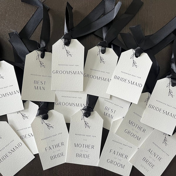 Reserved Seat Tag, in Loving Memory Tag, Wedding Sign for Those Not ...