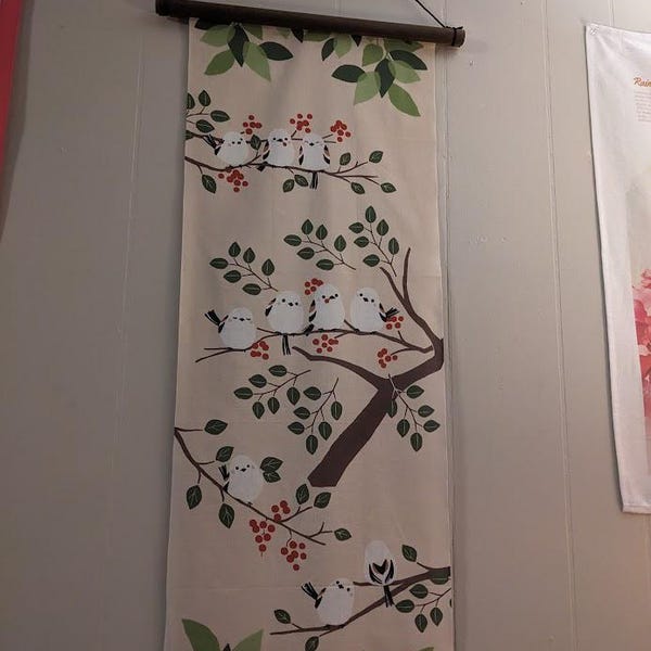 Japanese Hinoki Wood Tenugui Art Display Hanger for Wall Scrolls and ...