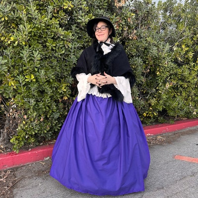 Black Skirt Pirate Wench Civil War Halloween Costume Long Full SKIRT ...