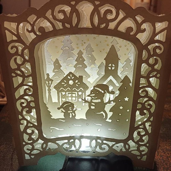Paper Lantern Nativity of Jesus - Paper Cut Lamp for Christmas ...