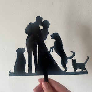 Cockapoo Wedding Cake Topper Silhouette - Etsy